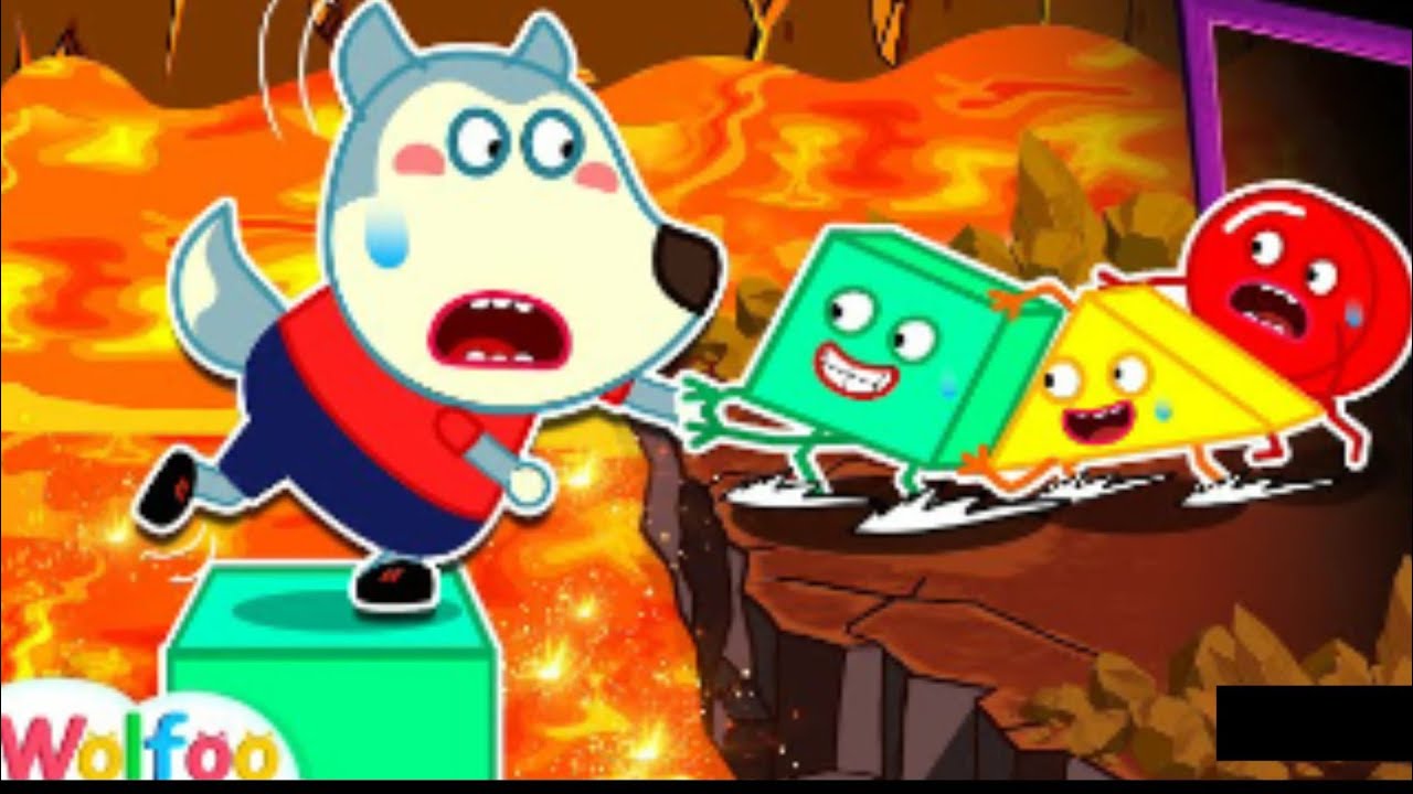 Wolfoo playing with shapes. Wolfoo and Lucy playing video games. - YouTube