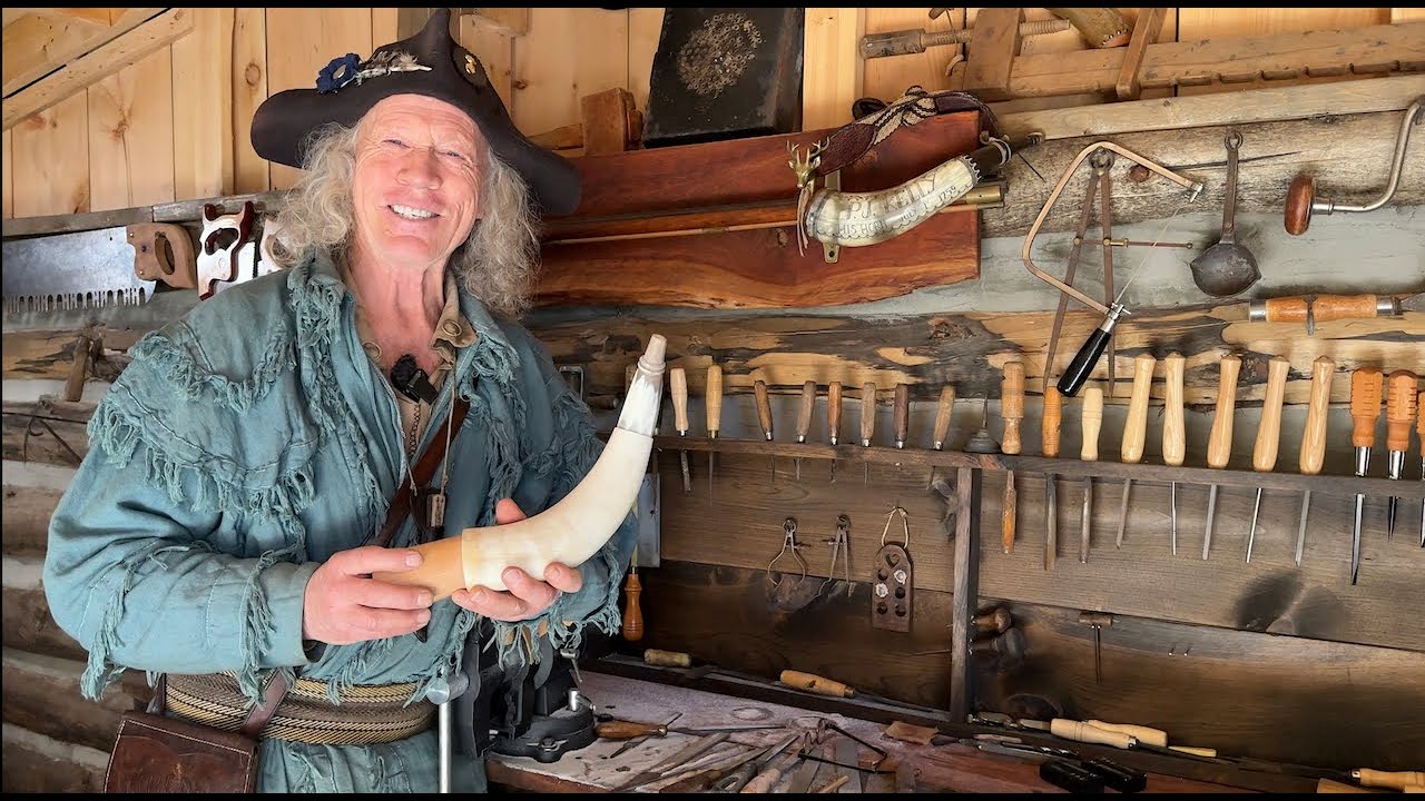 How to Make an 18'th Century Powder Horn | HISTORY | SCRIMSHAW | BLACK ...