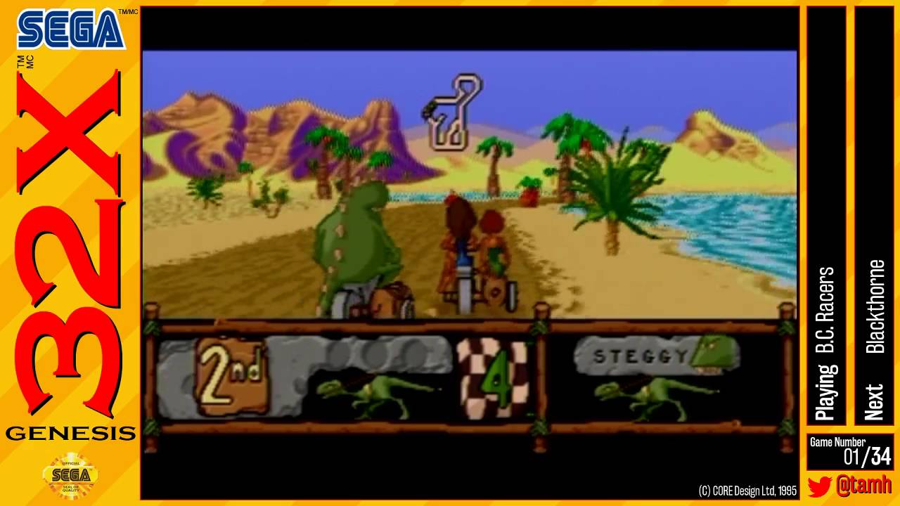 Sega 32X's Thirty Four - No. 2 - B.C. Racers (pt. 2) - YouTube