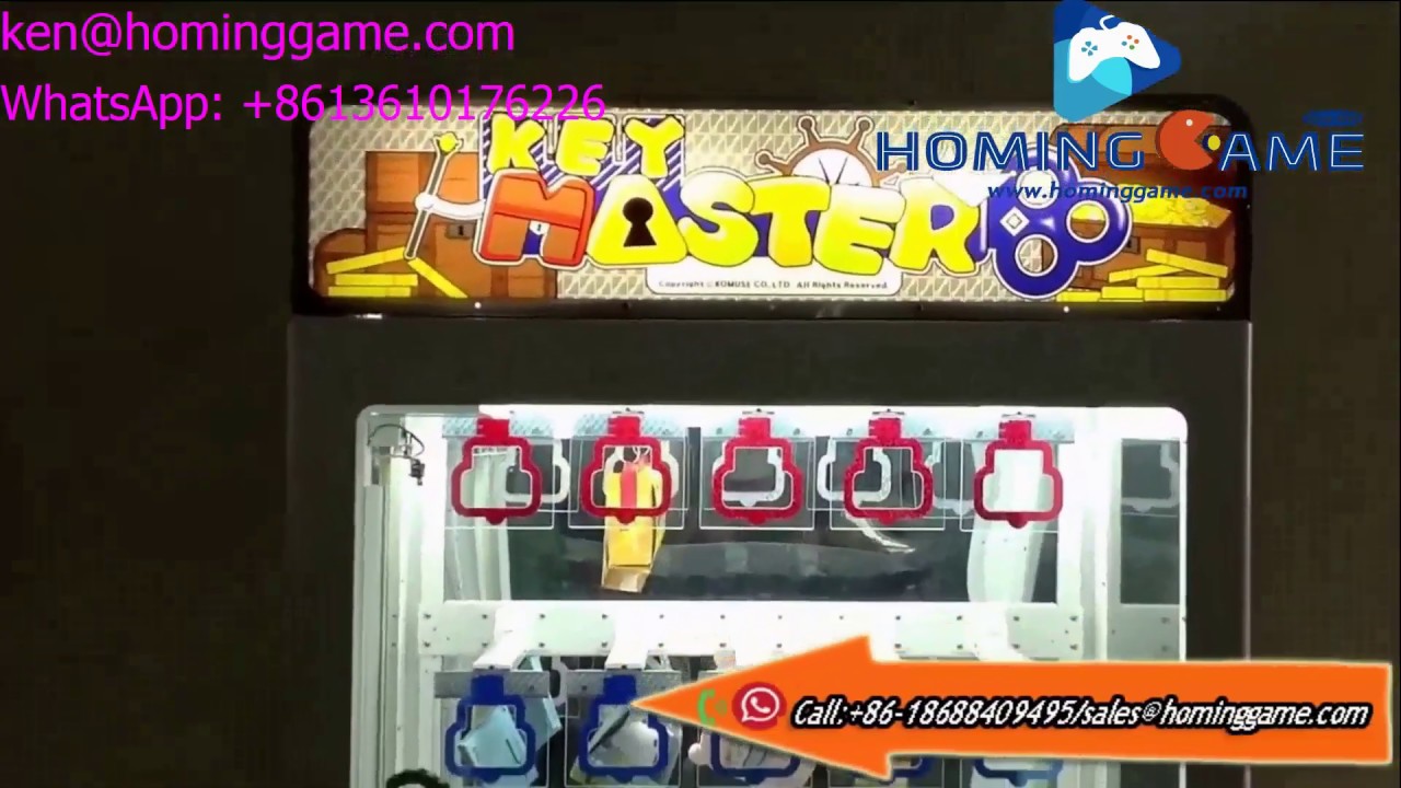 2019 Hominggame Key Master Arcade Game Prize Redemption Machine - YouTube