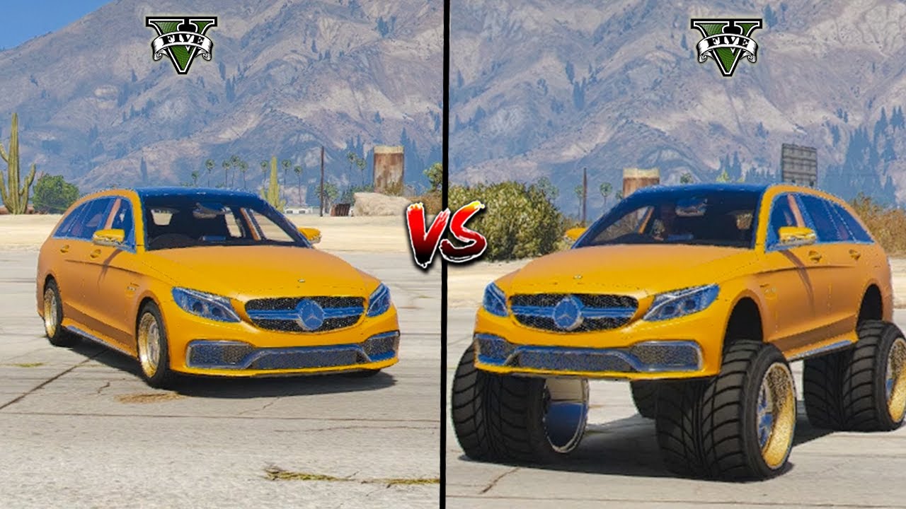 Gta 5 Normal Mercedes Gls Car Vs Gta 5 Monster Mercedes Gls Car - Which ...