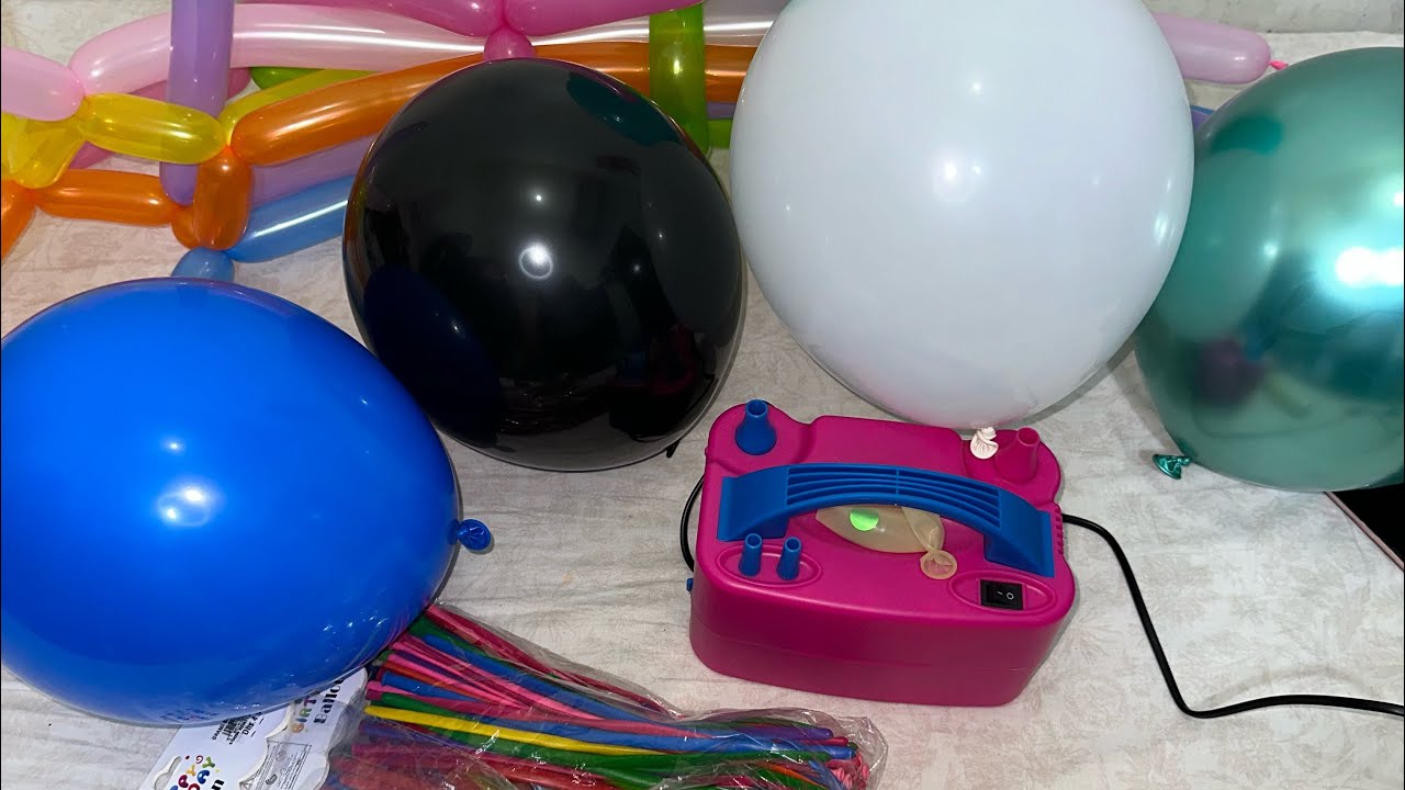Fun Popping Balloons With Machine ASMR !! Satisfying - YouTube