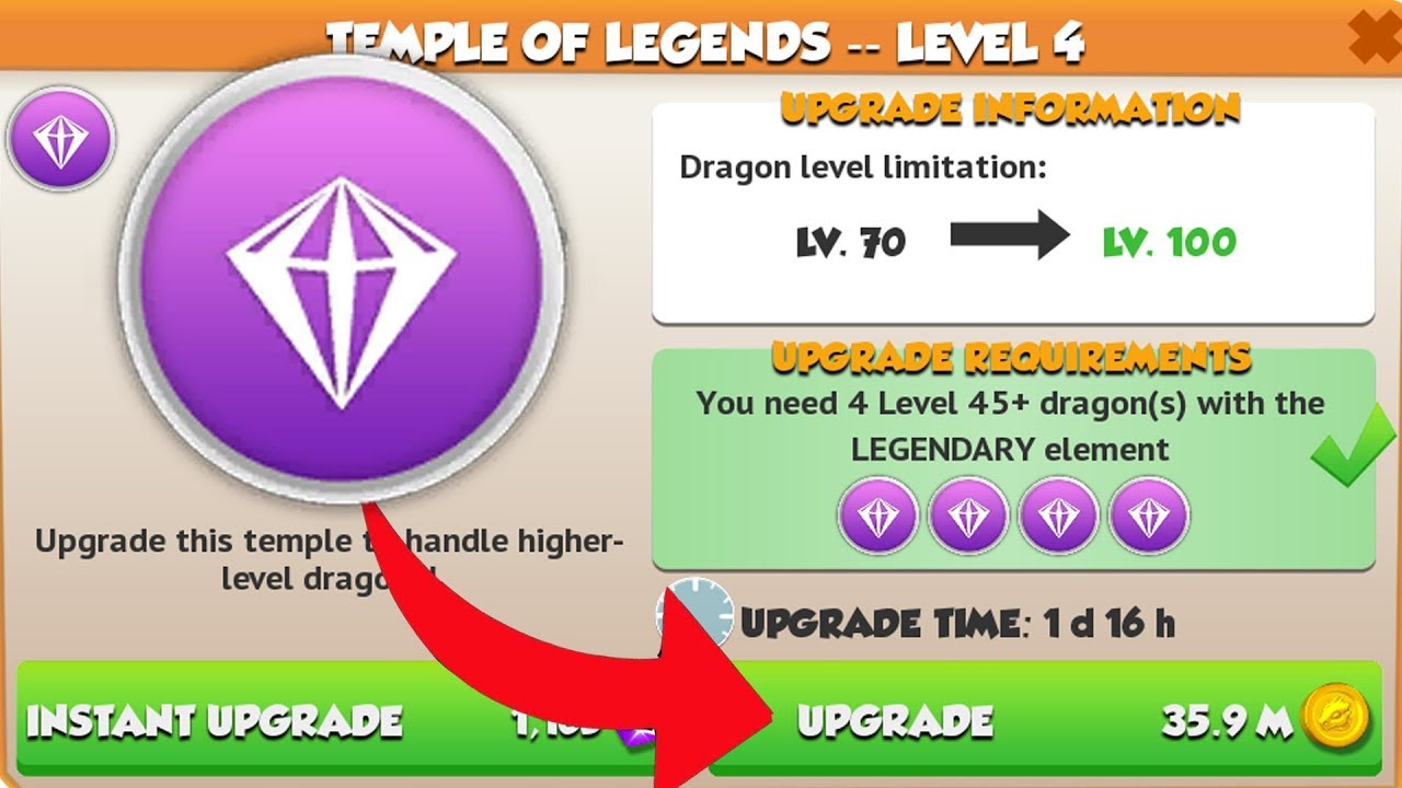 Wow! Upgrade Legendary Element Temple!! (35.9M Level 5) - Dragon Mania ...