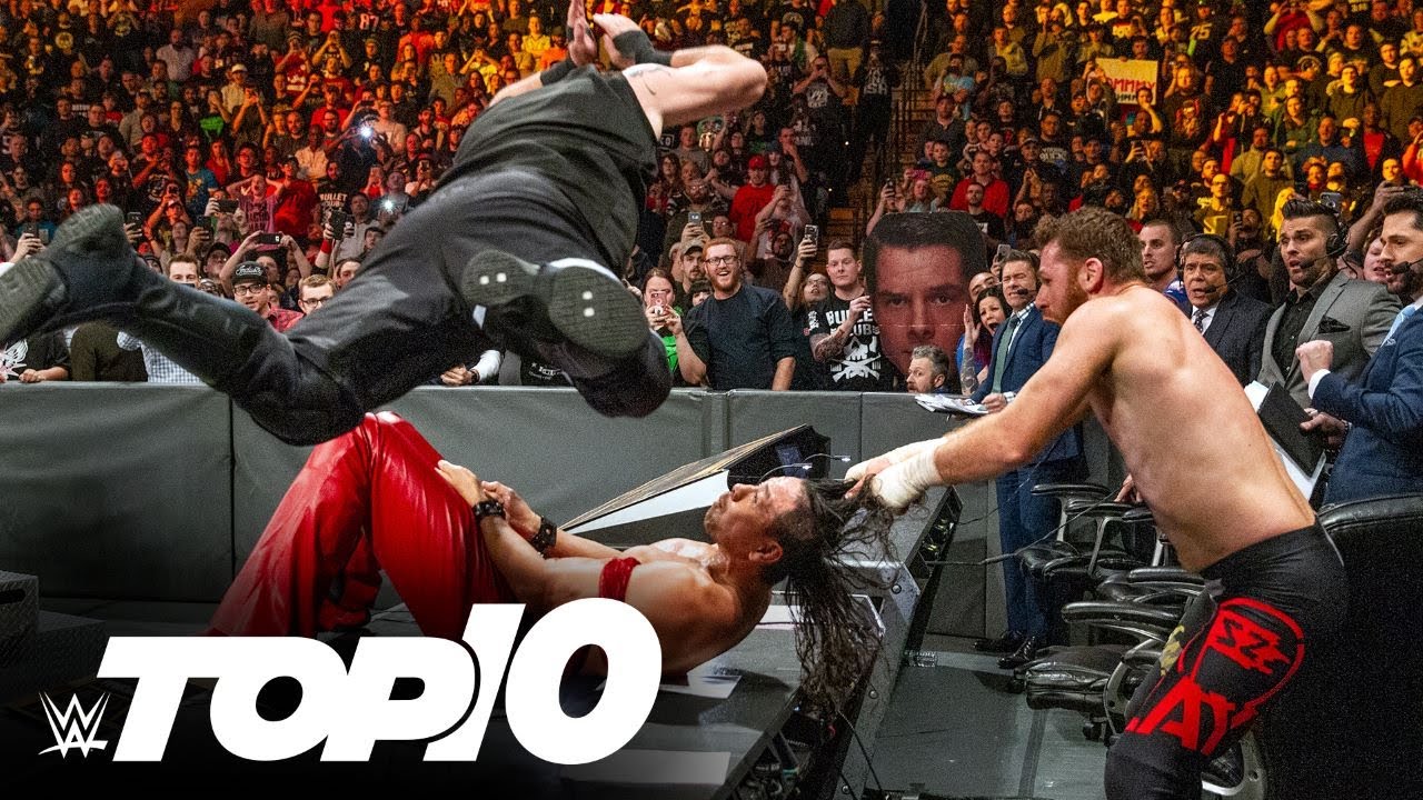 Tag teams breaking tables: WWE Top 10, June 6, 2021 - YouTube