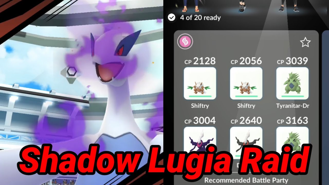 Shadow Lugia raid in Pokemon go - YouTube