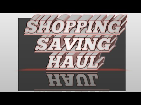SHOPPING SAVING HAUL - YouTube