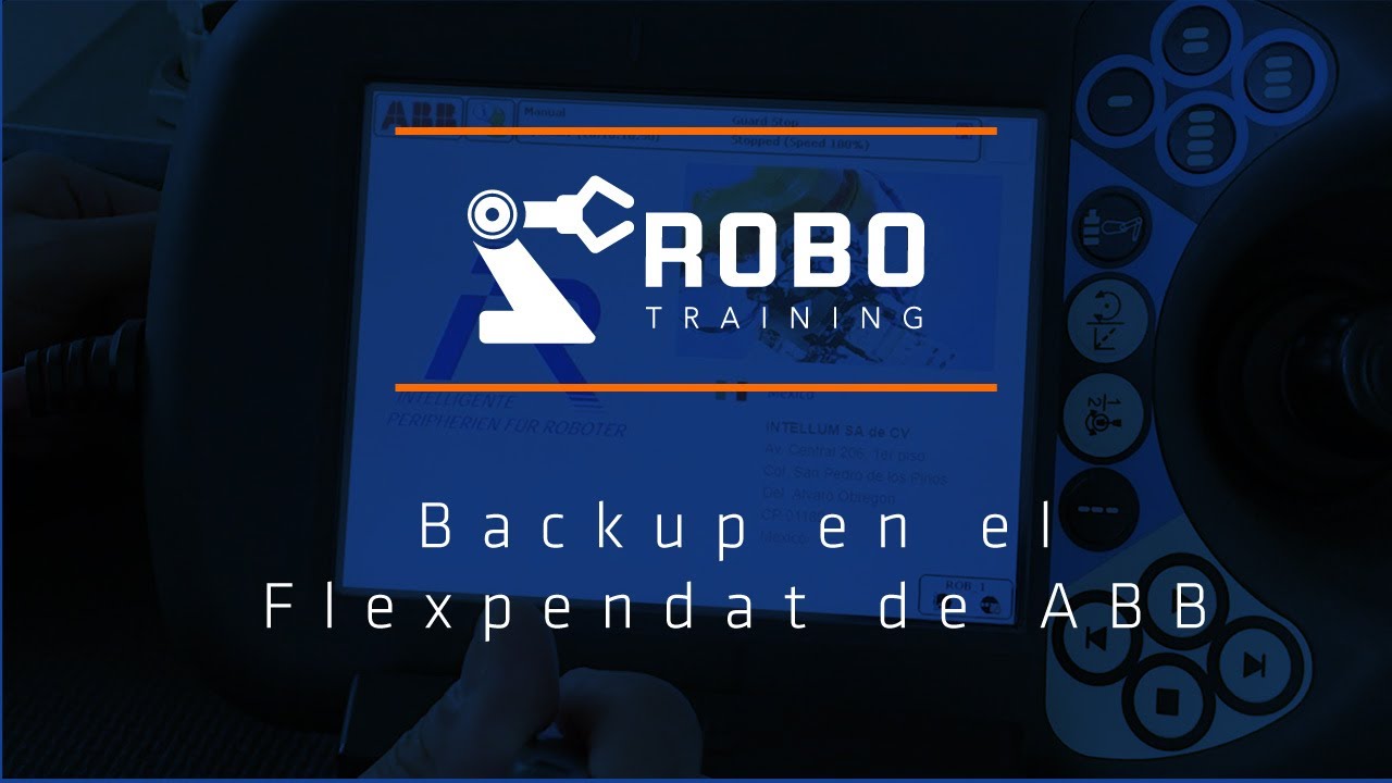 Backup en el Flexpendant de ABB - YouTube