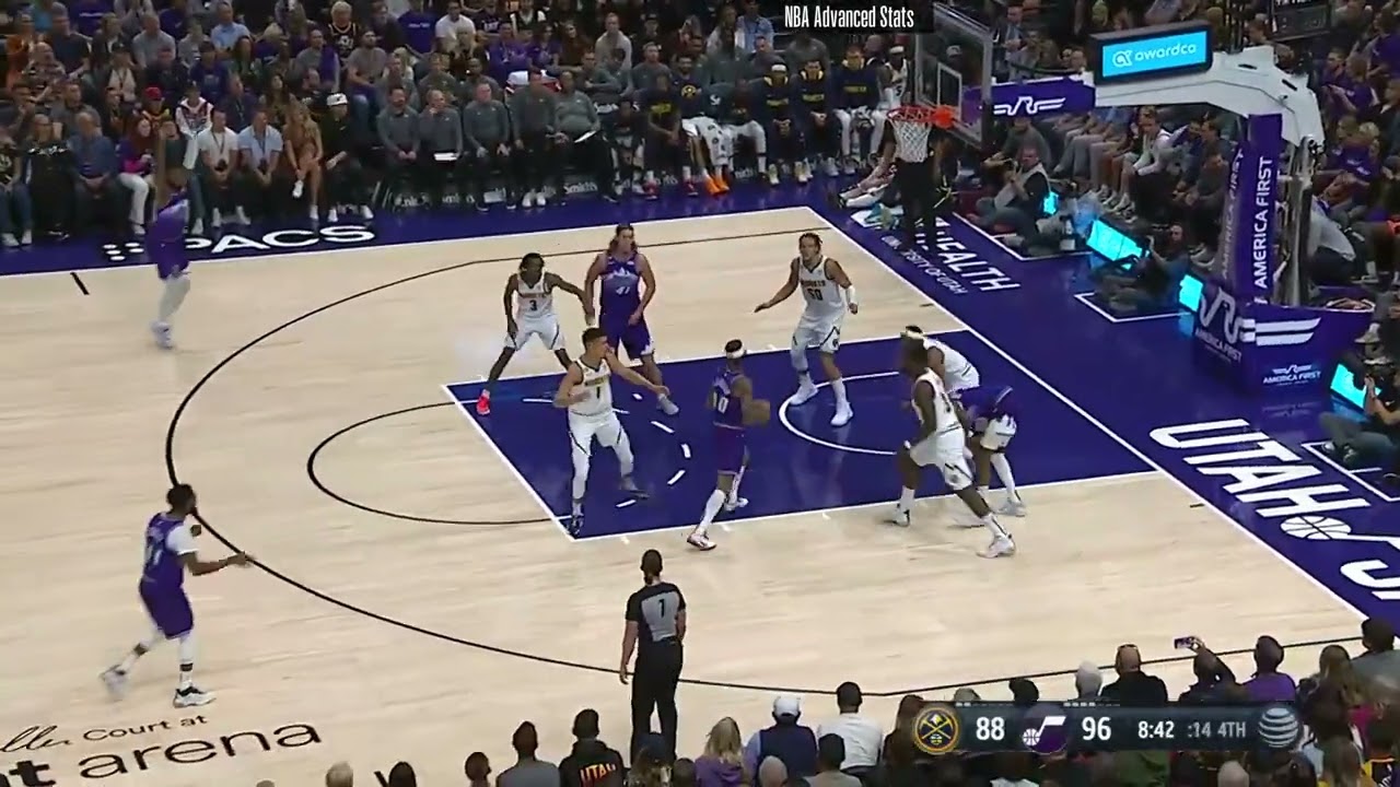 Jordan Clarkson offensive rebound and shoot a floater shot. - YouTube