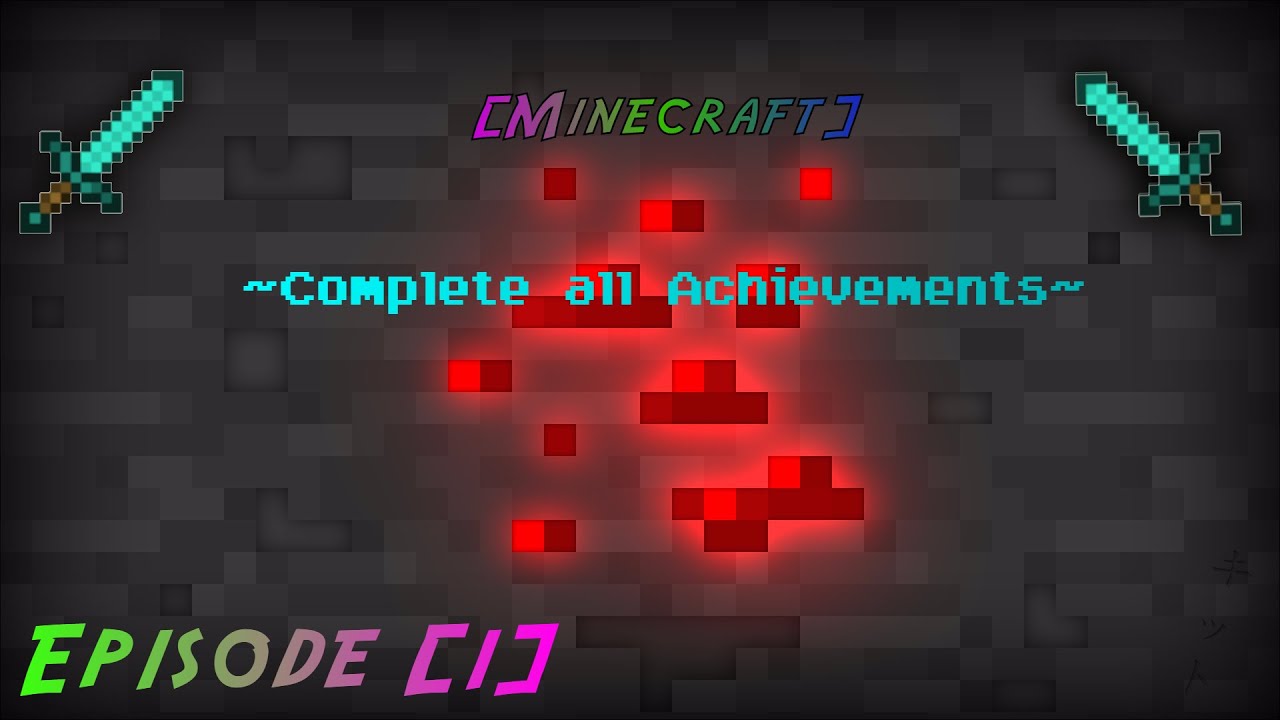 Minecraft ~all achievements~ PS4 [ep1] - YouTube