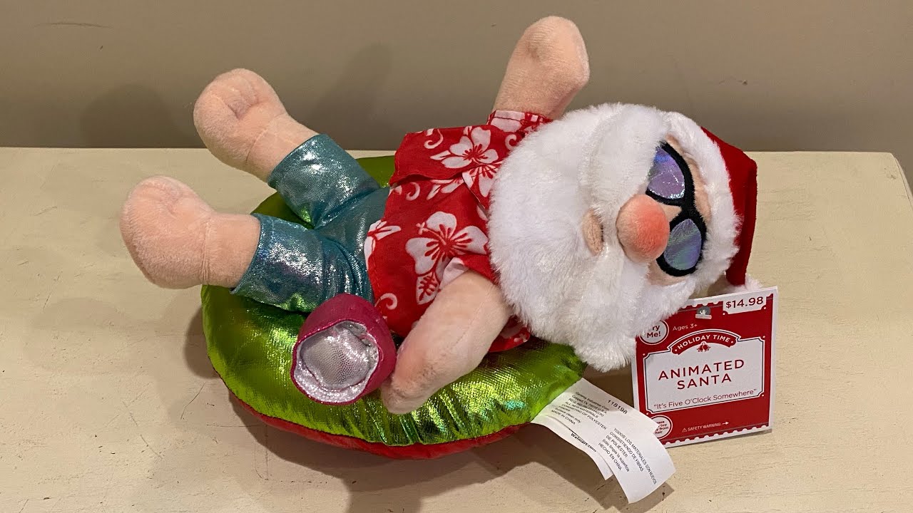 Gemmy 2020 Walmart Christmas Animated Bump N’ Go Floatie Santa “It’s ...