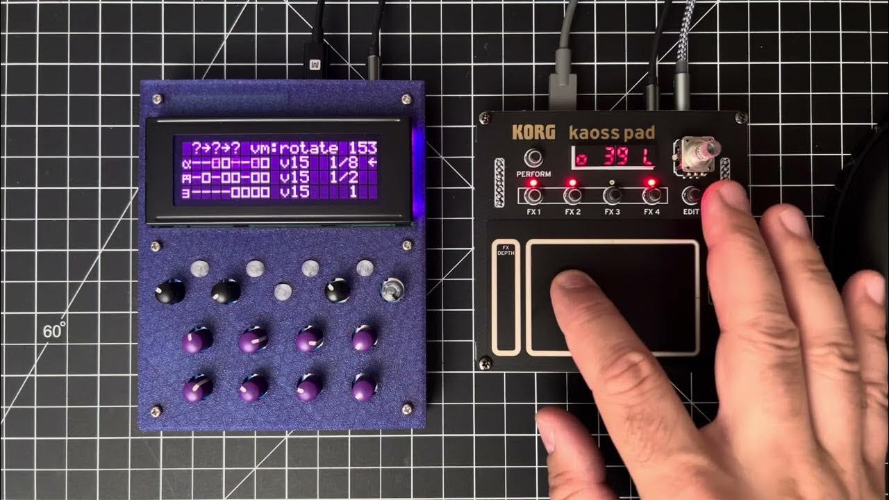 Korg NTS-3 Kaoss Pad - all 100 presets no talking -GREAT CONJUNCTION generative synth - YouTube