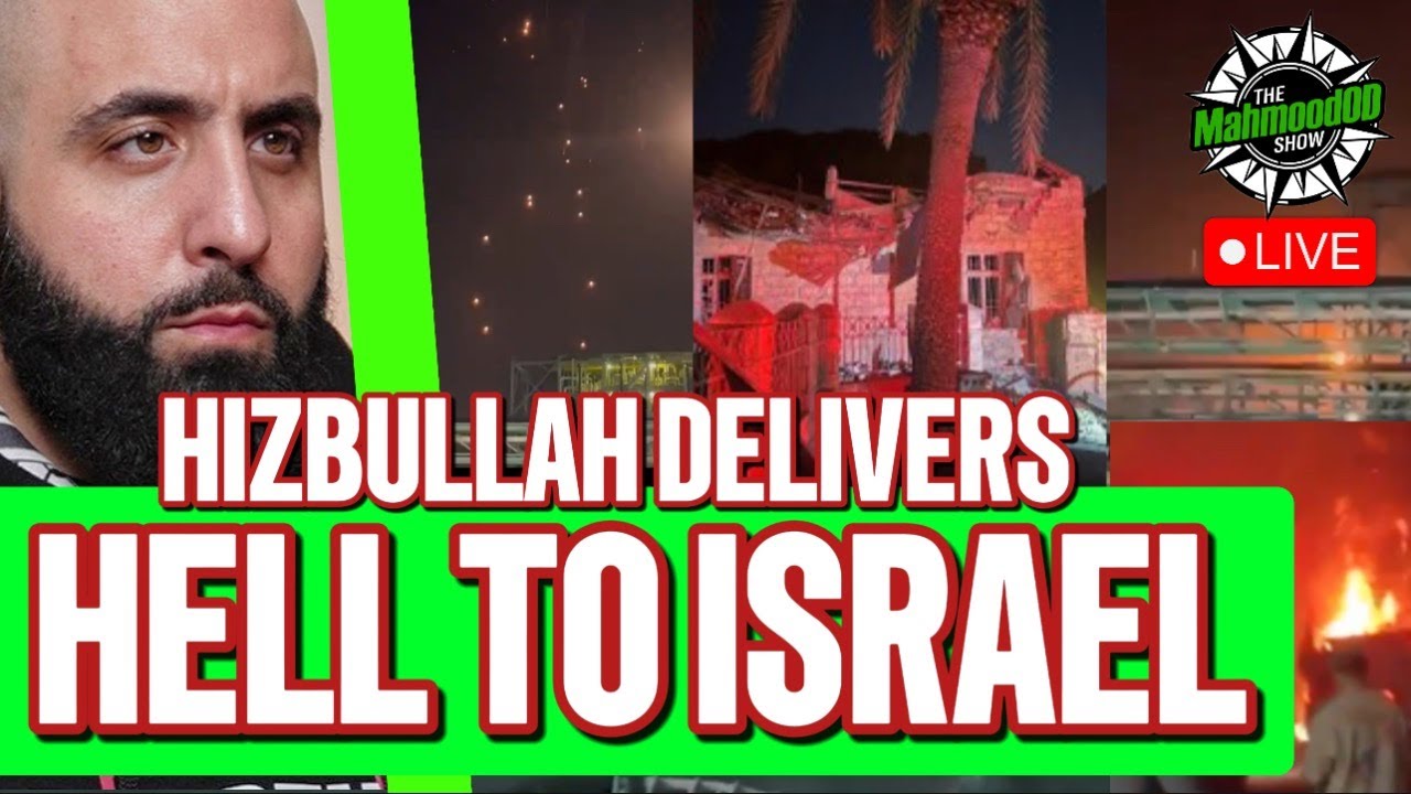 🔴 WITH HUNDREDS OF MISSILES: Hizbullah’s MOST INTENSE Attack On Haifa ...