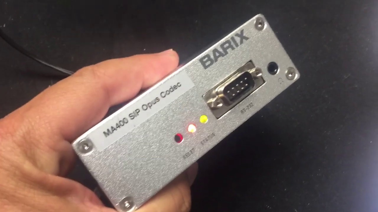 barix SIP client connected to Callcentric - YouTube