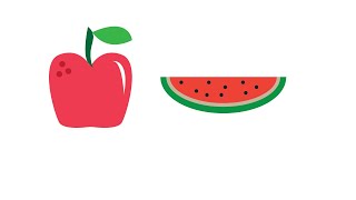 Vector fruit illustration in Adobe Illustrator