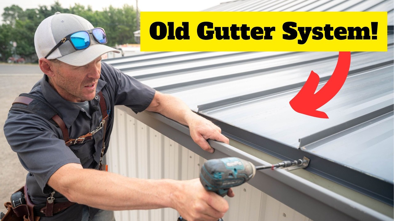 How To Reuse Your Old Gutters On Your New Roof! - YouTube