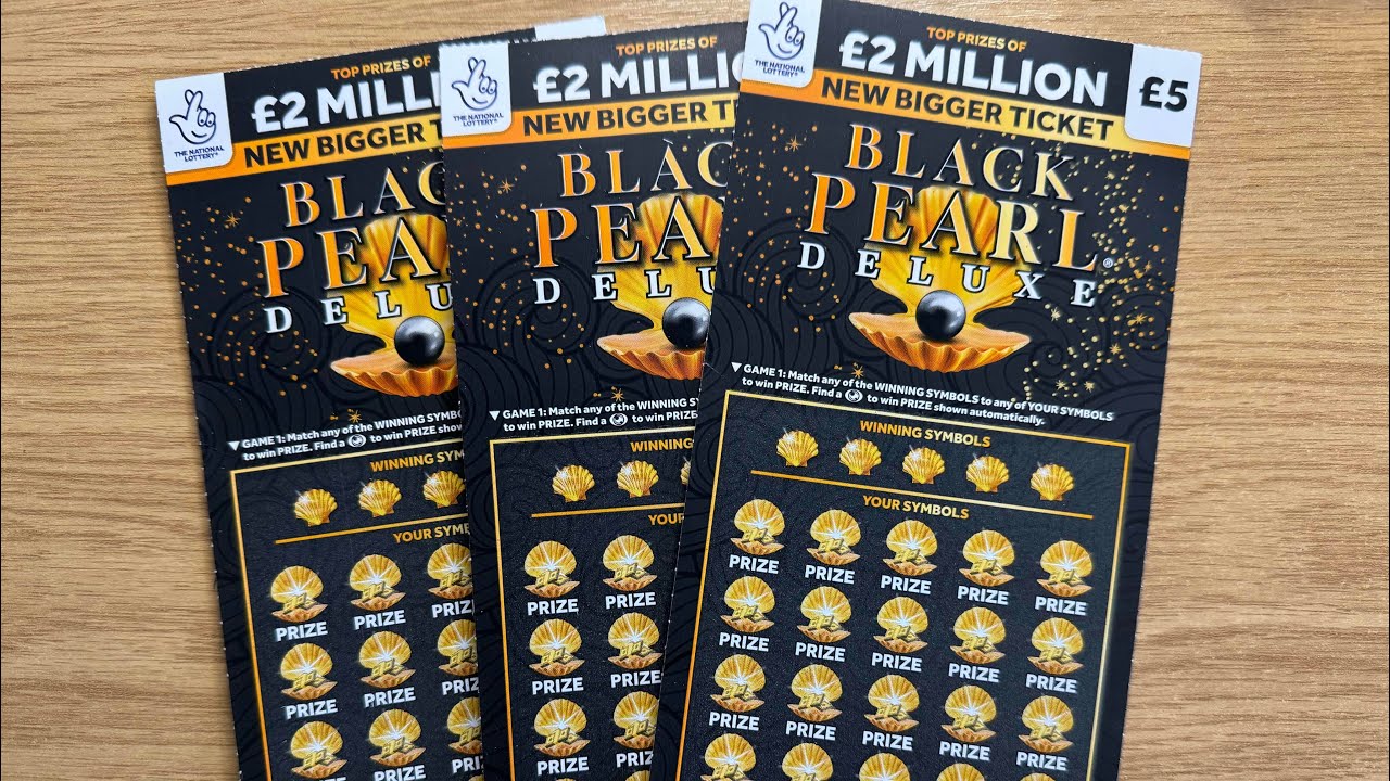 Black Pearl Deluxe Allwyn Scratch Cards from the National Lottery - YouTube