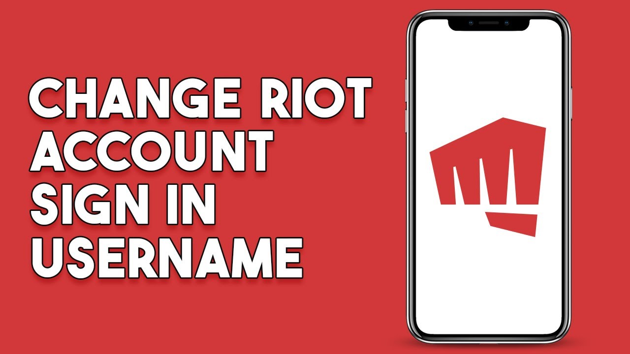 How To Change Riot Account Sign In Username (Simple) - YouTube