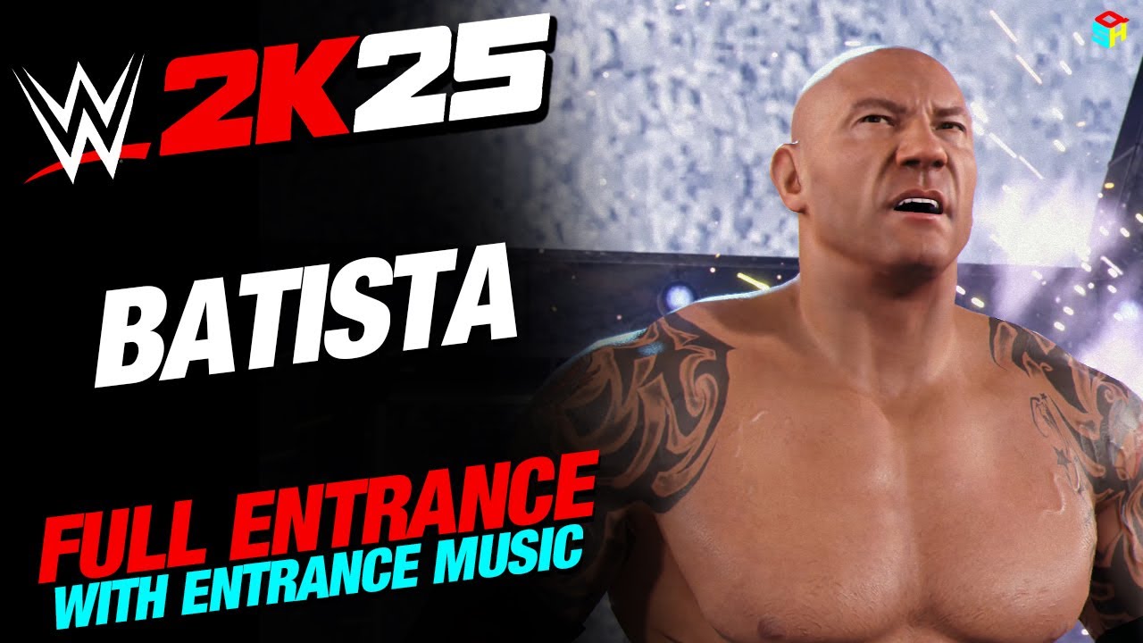 BATISTA WWE 2K25 ENTRANCE - #WWE2K25 BATISTA ENTRANCE WITH MUSIC - YouTube