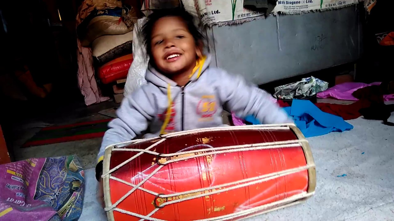 Cheeku Playing Dholak 04 01 2018 VII - YouTube