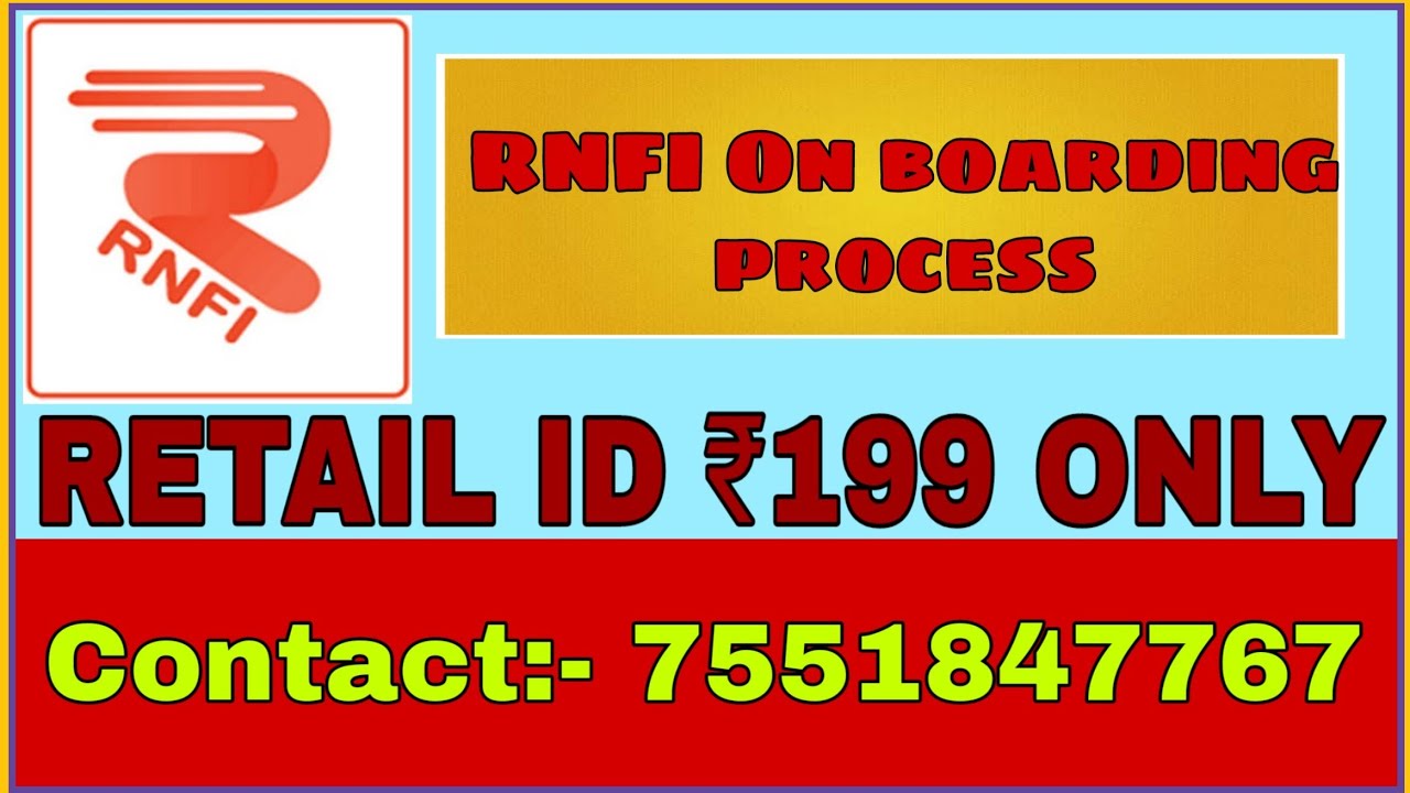 How to Addhaar Verification RNFI Retail id | Onboarding process of RNFI ...