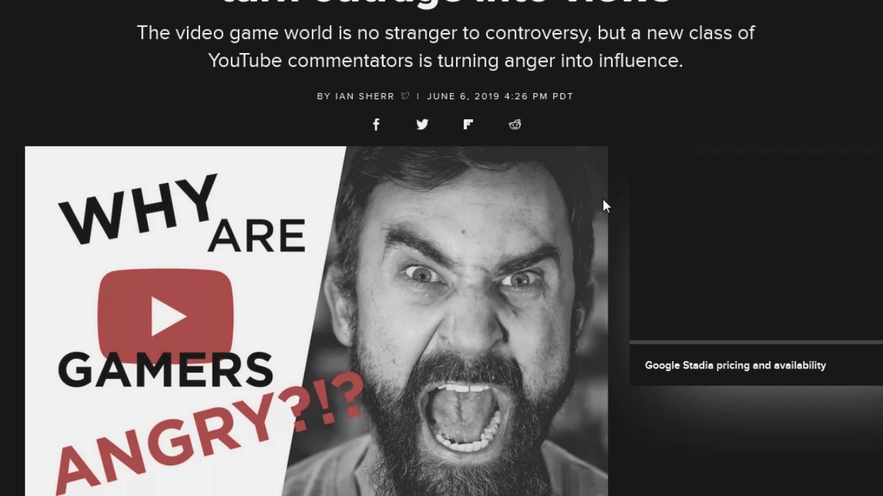 Angry Gamers Rise Up, Another Journalist Hit Piece - YouTube
