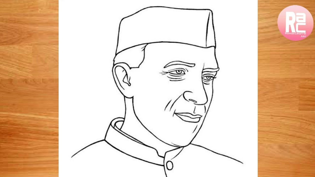 HOW TO MAKE A CHACHA NEHERU DRAWING - YouTube