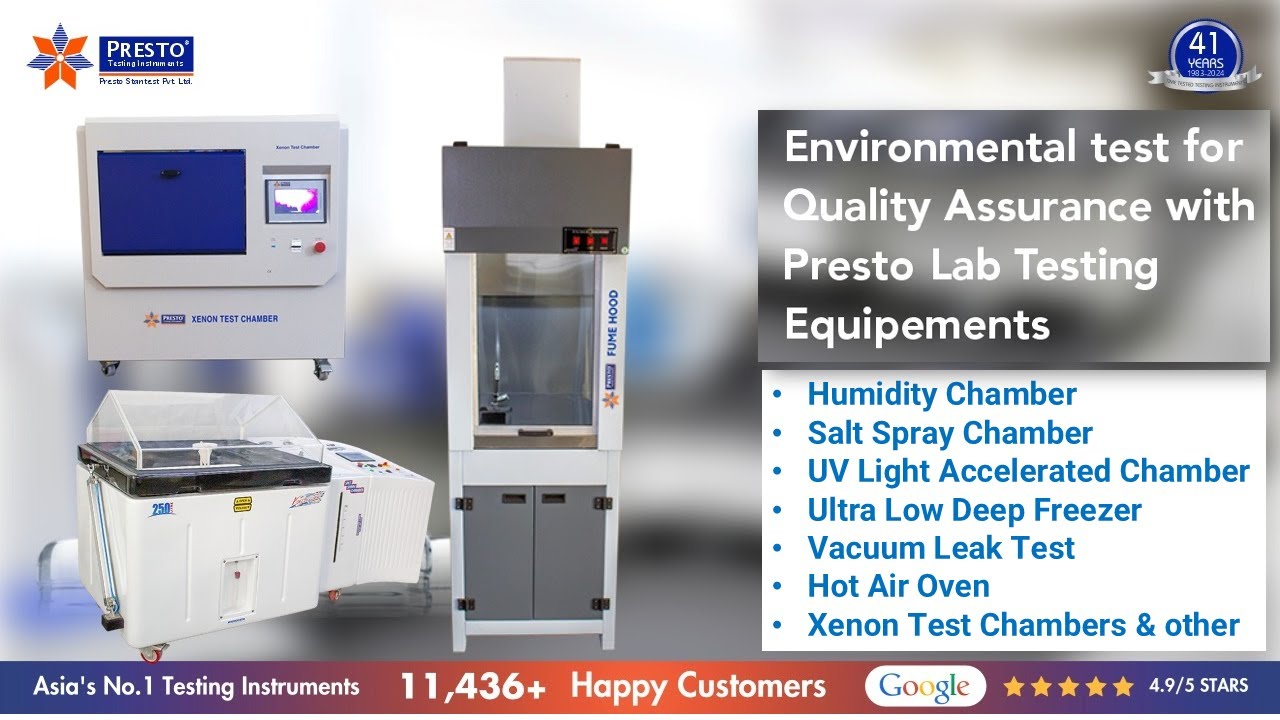 Environmental Tests For Quality Assurance With Presto Lab Testing ...