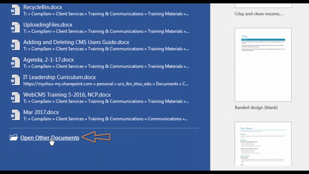 Office 365 - Opening and Saving OneDrive files within Desktop Software ...