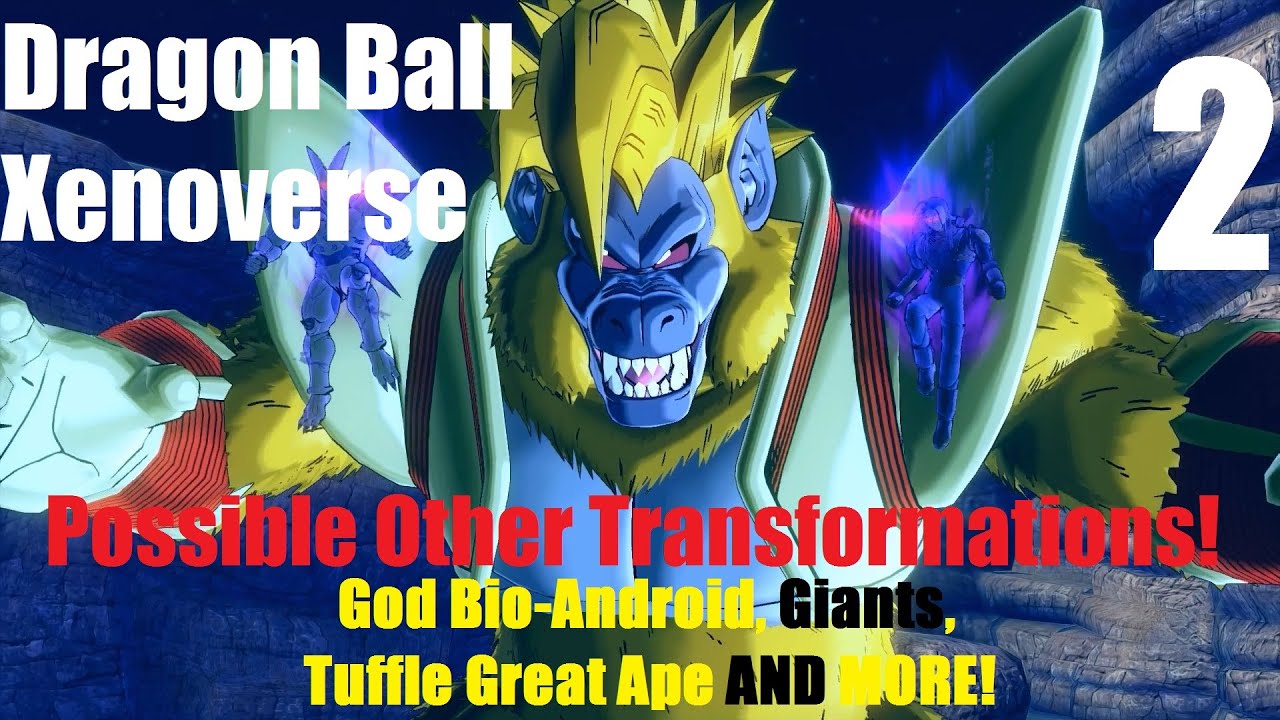 Xenoverse 2 - God Cell Race, Golden Evolution, Tuffle Great Ape & MORE ...