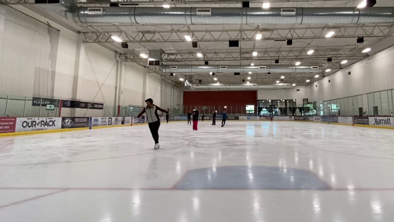 Adult Figure Skating Ice Café and a lesson - YouTube