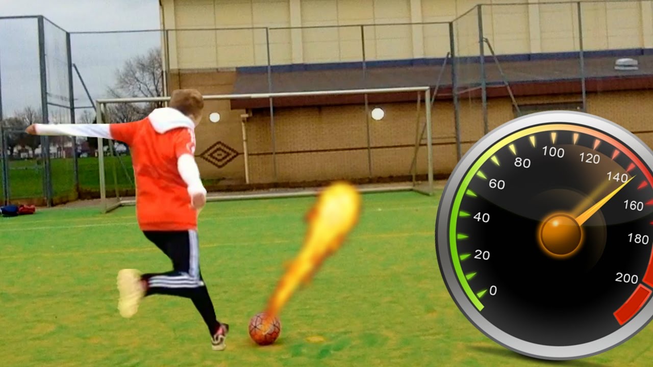 INSANE POWERSHOT 100MPH FOOTBALL CHALLENGES! - YouTube