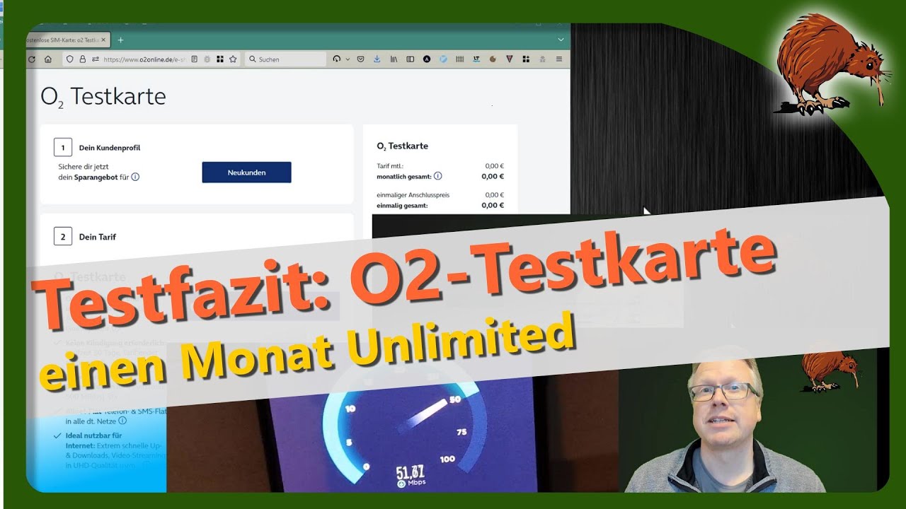Kostenlose O2-Testkarte, das Fazit - YouTube
