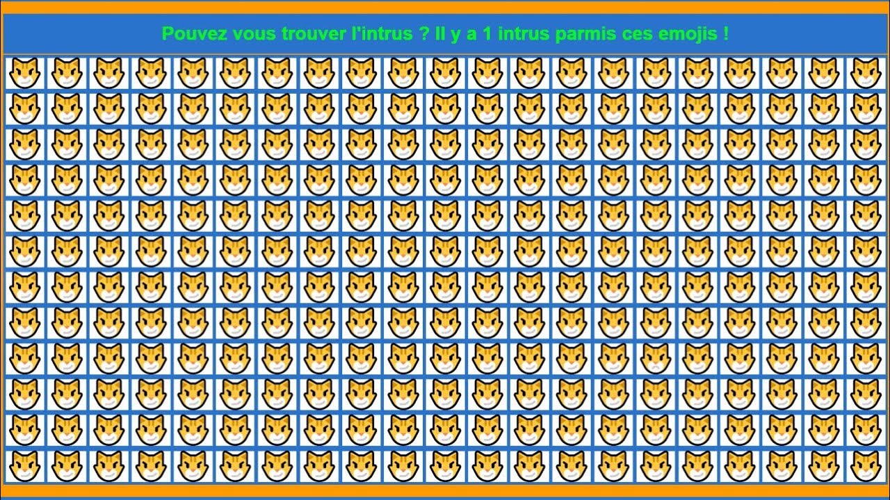 TROUVER L'INTRUS ! 🙀 En serez vous capable ? Jeu de logique visuel 🙀 ...