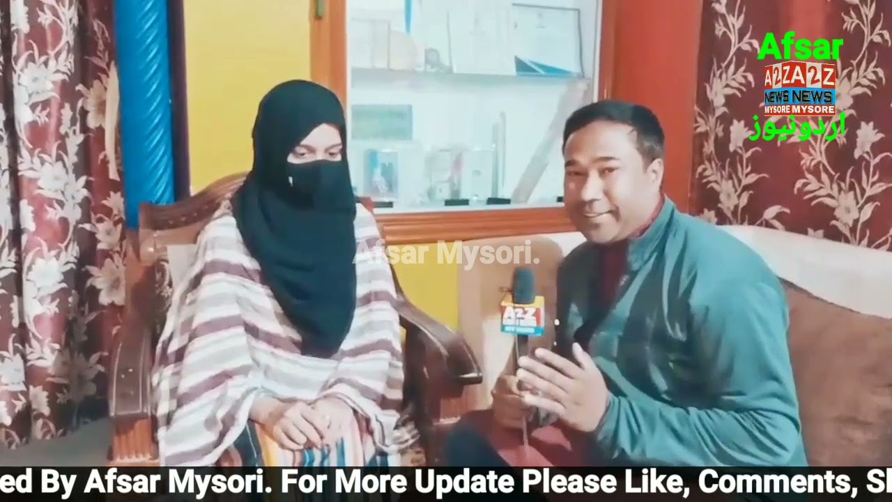 Mysore:Exclusive interview with Bibi Muskan khan a brave student of ...