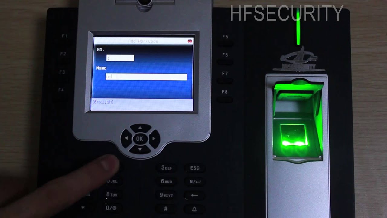 HuiFan Technology——Workcode Setting on Iclock800 - YouTube