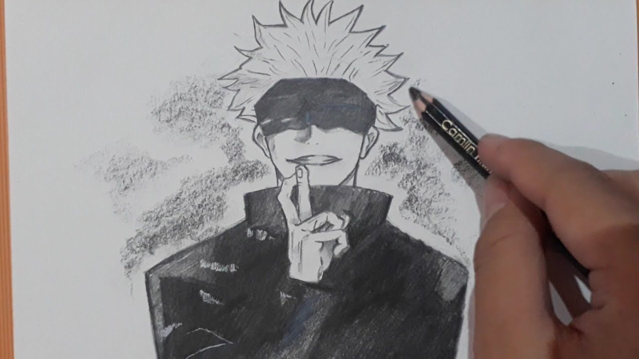 Satoru Gojo quick pencil sketch (jujutsu kaisen). - YouTube