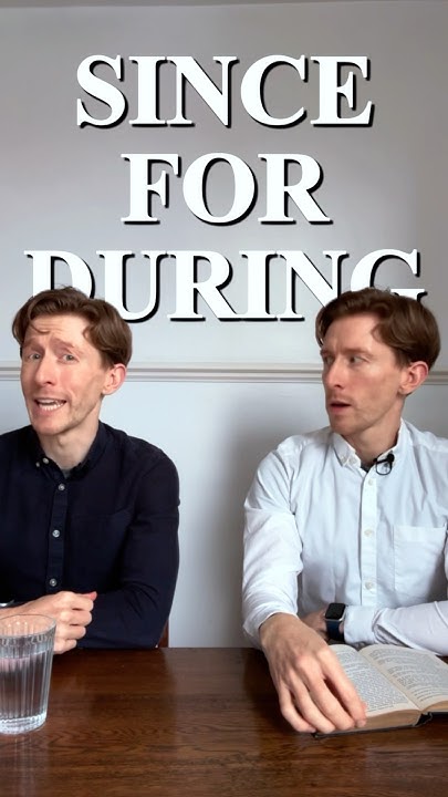 Difference between ‘since’, ‘for’, and ‘during’. #englishgrammar - YouTube