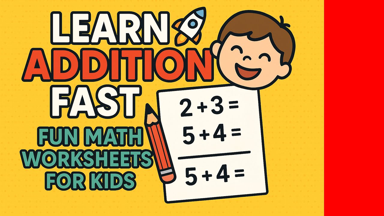 Learn Addition Fast | Fun Math Worksheets for Kids 100 Addition ...