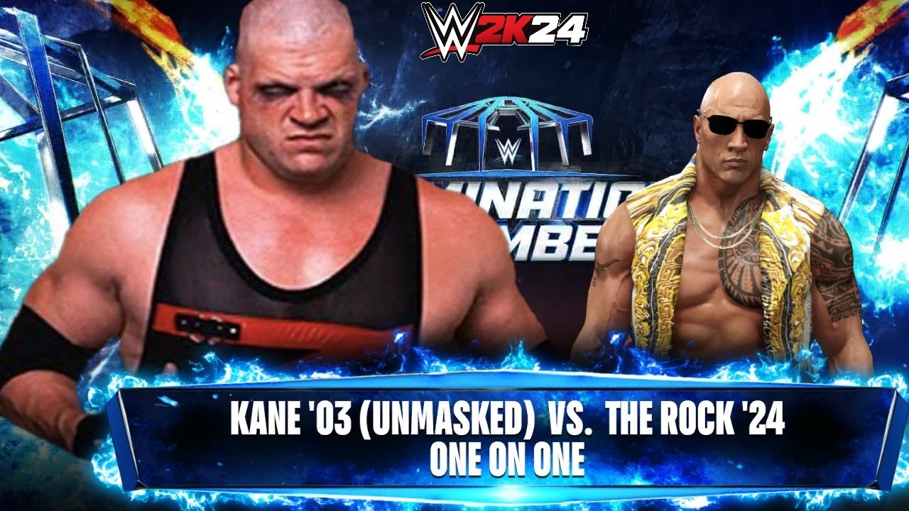 Full Match - Kane '03 vs The Rock: Elimination Chamber|WWE 2K24 - YouTube