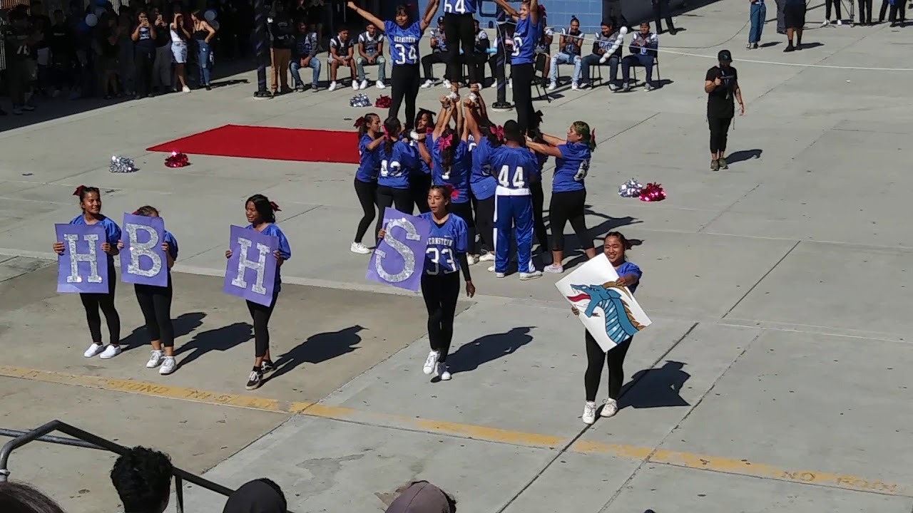 Part 1 football event at Bernstein High School - YouTube