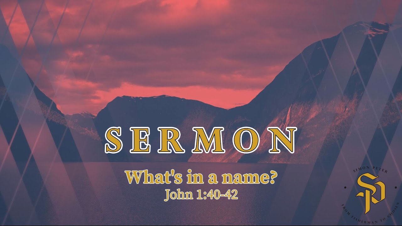 Simon Peter- What's In a Name? John 1:40-42 - YouTube