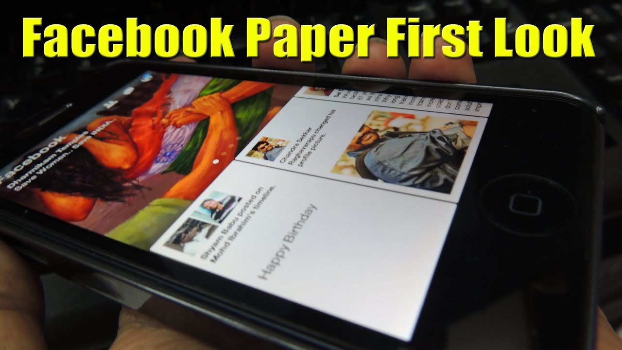 Facebook Paper First Look - YouTube