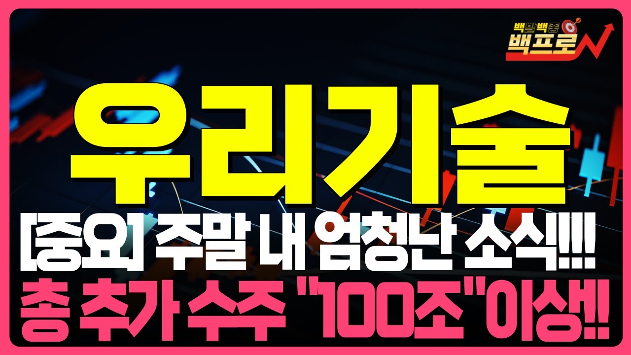 우리기술 주가 전망 모든 불확실성 해소 주말내 엄청 큰일이 있었네요 우리기술 우리기술주가 우리기술주가전망 우리기술