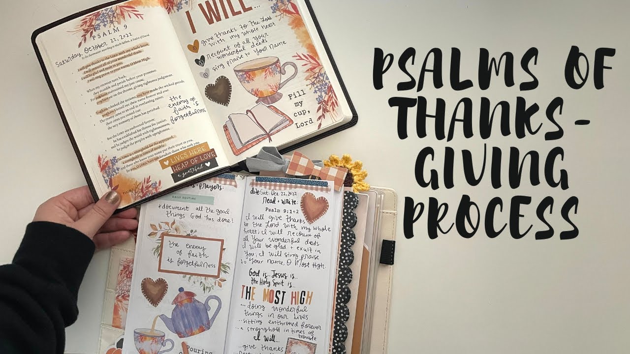Psalms of Thanksgiving Bible Journaling Process | Creative Faith & Co ...