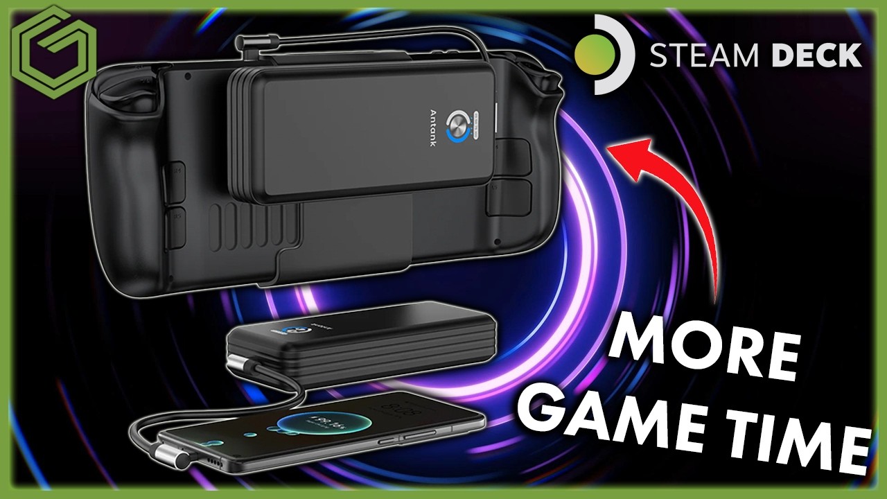 Great For Steam Deck?? Antank Mounted Powerbank Review - YouTube