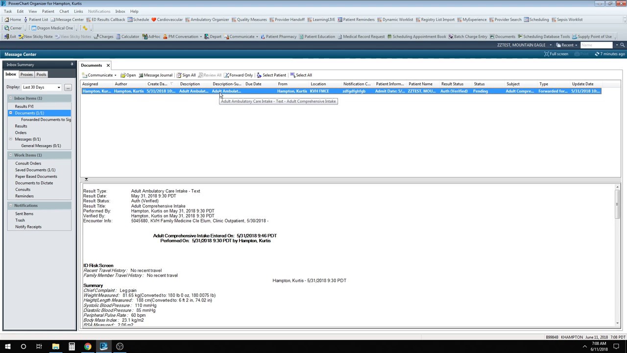 Preview Pane Message Center - (PowerChart) - YouTube