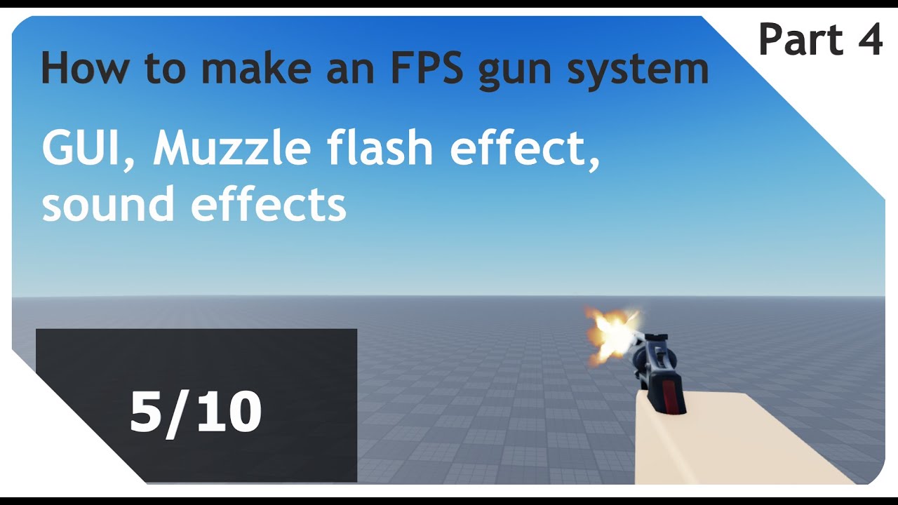 How add a gun system to my fps arms model in Roblox Studio-Part 4:GUI ...