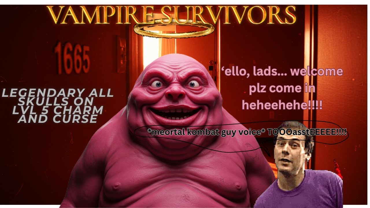 Vampire Survivors Room 1665 as Toastie WITH LVL 5 CHARM AND CURSE i am ...