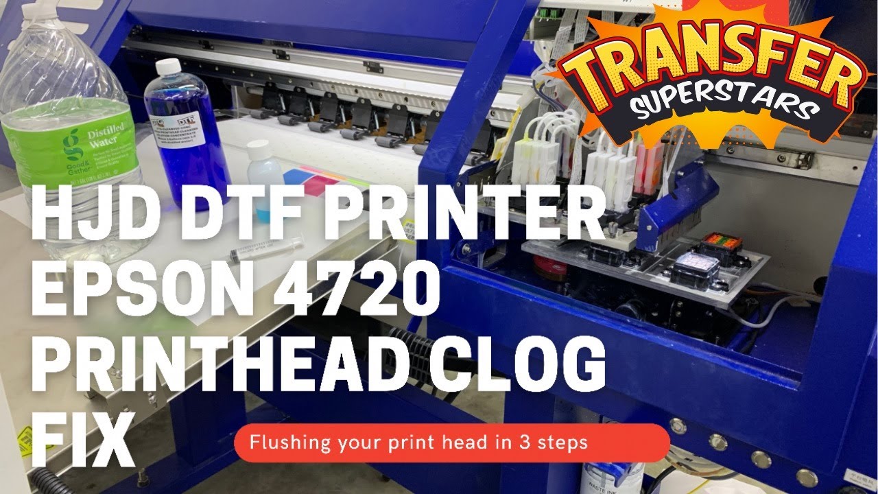 Wide Format DTF Printer How to Fix and Troubleshoot Clogged EPSON Print ...