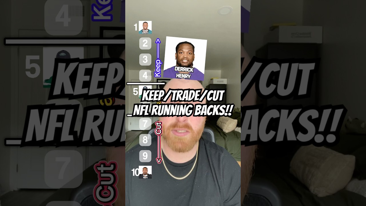 Keep, trade, cut NFL running backs! #nfl #football #fantasyfootball # ...